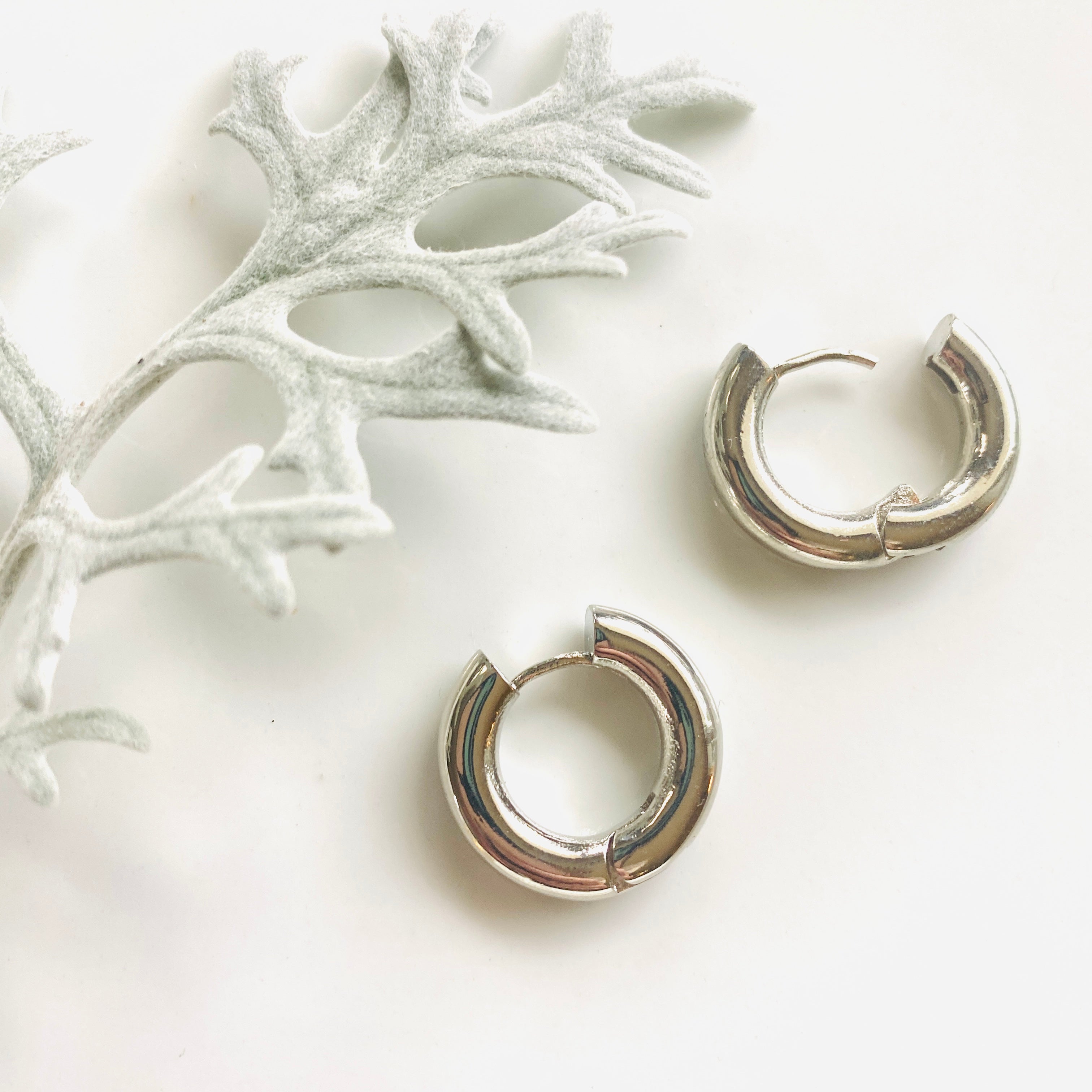 Thick Hoop - Silver – Redeemed With Purpose